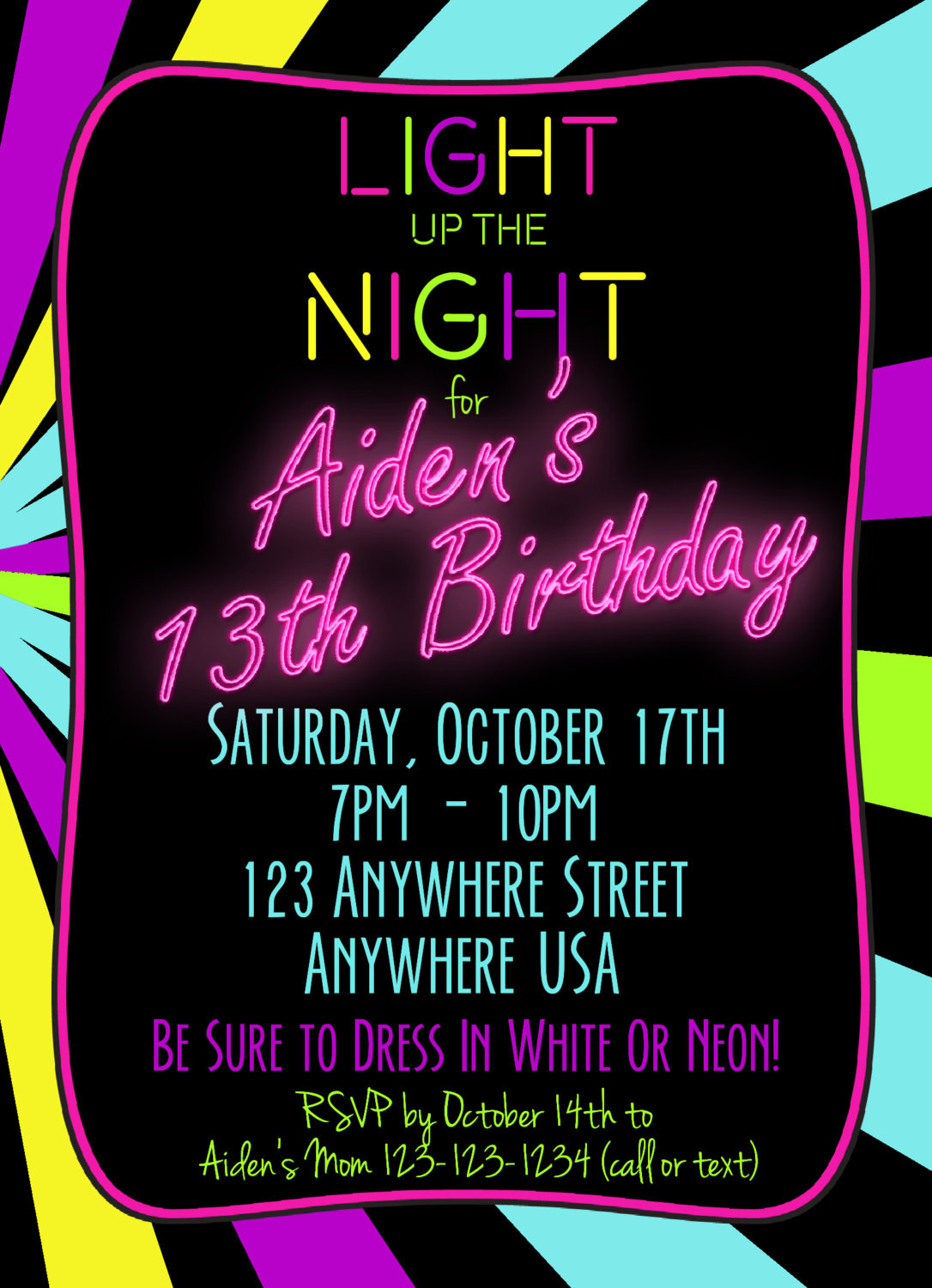 The Top 25 Ideas About 13th Birthday Invitations Home Family Style 