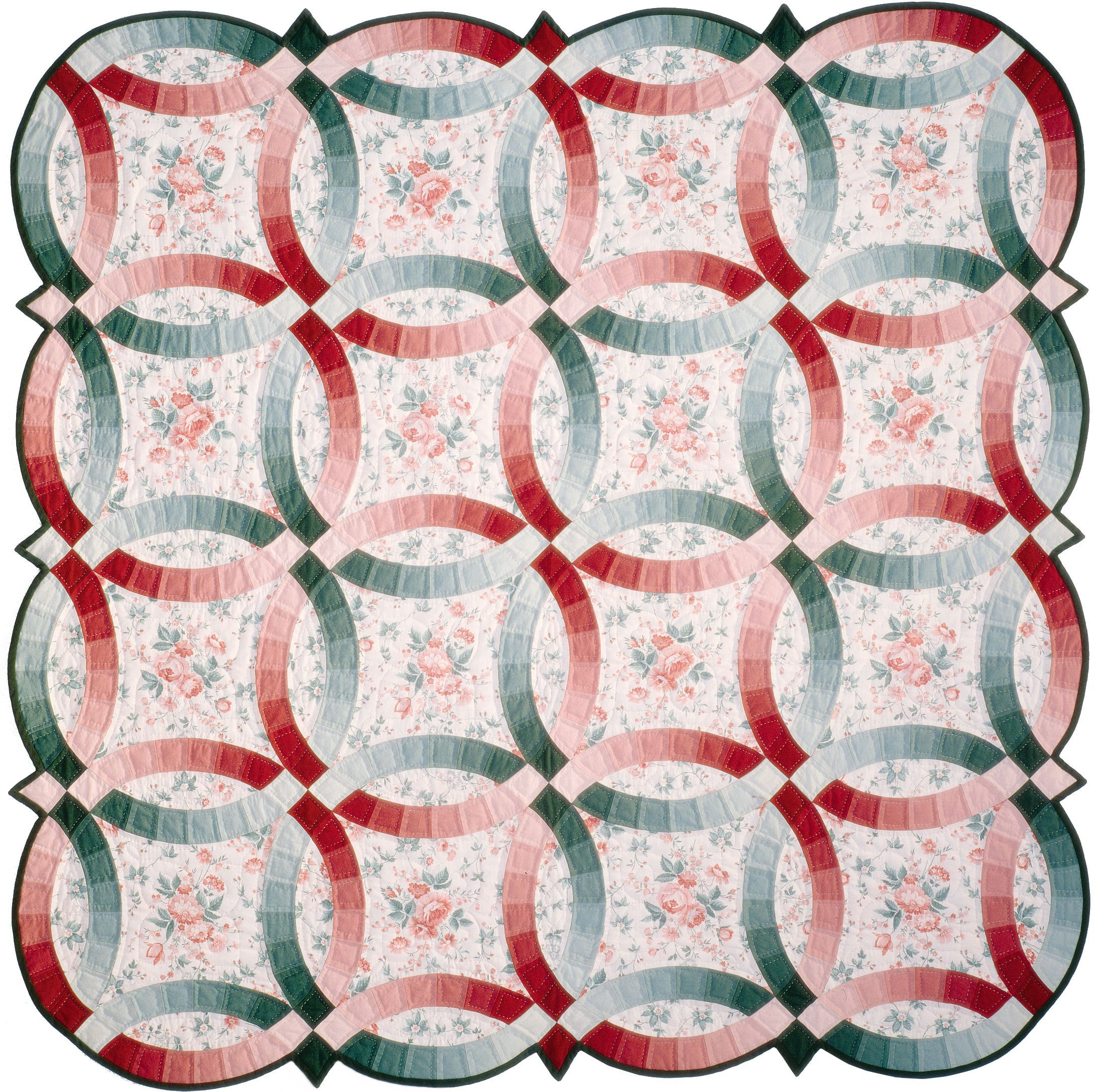 Double Wedding Ring Quilt Template