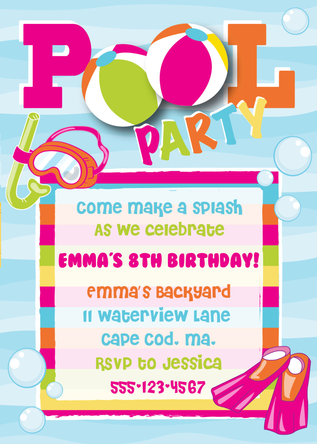 23 Best Pool Party Invitations Ideas Home Family Style And Art Ideas