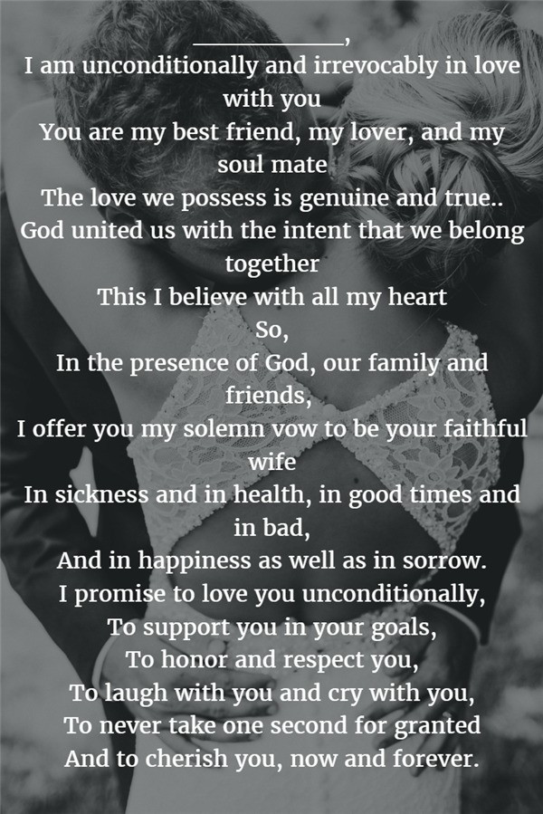 21 Ideas For Unique Wedding Vows Examples Home Family Style And Art 